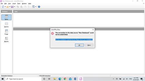 my libreoffice states no java installation could be found please