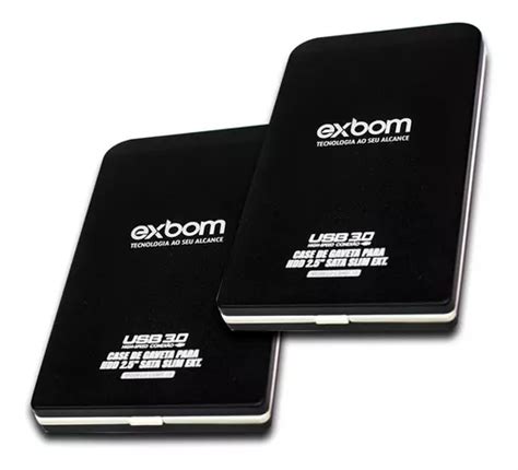 Kit 2 Cases Hd Externo 25 Exbom Usb 30 Ps4 Xbox One Pc Parcelamento Sem Juros