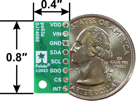 Lps22df Pressure Altitude Sensor Carrier With Voltage Regulator Buy In Australia Pololu 2898