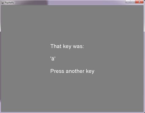 Non Ascii Character In Keylist For Eventgetkeys Coding Psychopy