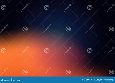 Orange And Dark Blue Gradient Smooth Abstract Background Horizontal Template For Digital