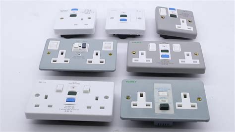 Rcd 13a Protected Safety Double Socket China 16a Wall Socket Industrial