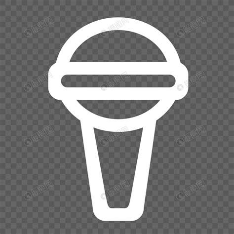 话筒线性图标元素素材下载 正版素材400281859 摄图网