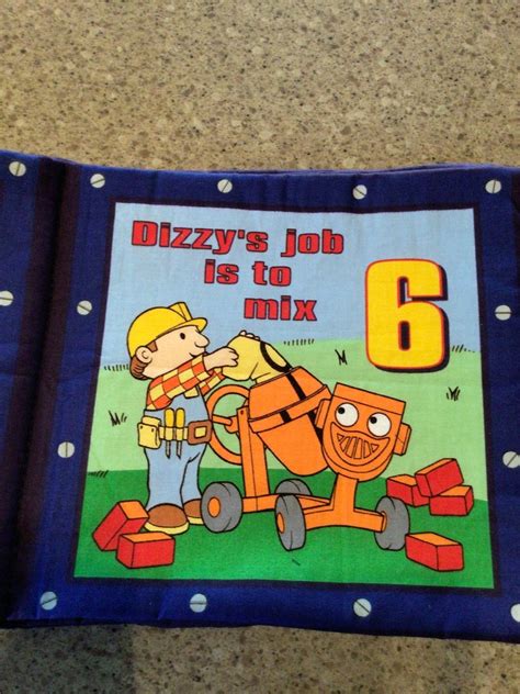 Bob The Builder Lets Count Fabric Book 10 Pages Counting Quiet Book Brightly Colored Etsy
