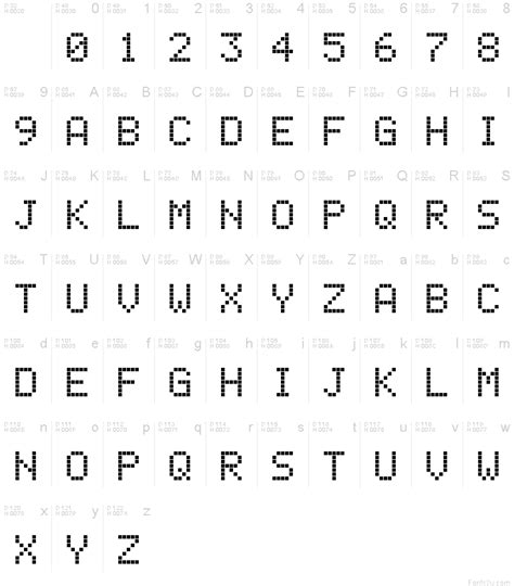 Lcd Phone Font