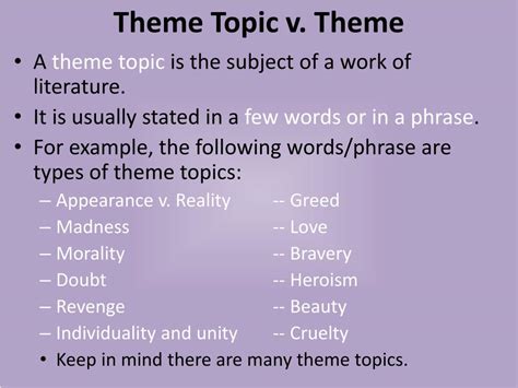 Learn The Difference Between Topic Vs Theme With Exam Vrogue Co