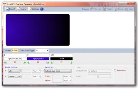 visual css gradient generator download free windows 1 0 0 0 softpedia
