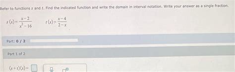 [answered] refer to functions s and f find the indicated function and