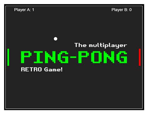 Retro Ping Pong Multiplayer Game Learning Process By Digenova
