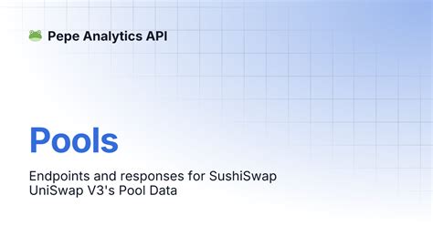 Pools Pepe Analytics API