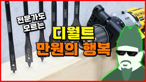 전문가도 모르는 디월트 비트 추천 놀라운 가성비 공구 만원의 행복 Ep3 디월트 스페이드 비트세트 [베어툴스] Youtube