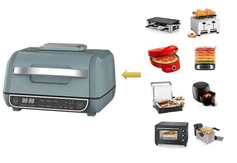 Smokeless Air Fryer Grill Touch Control Panel Air Fryer Grill Indoor