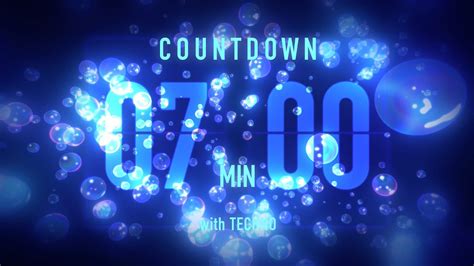 7 Minutes Timer Flip Clock 🫧 With Techno 🎵 Youtube