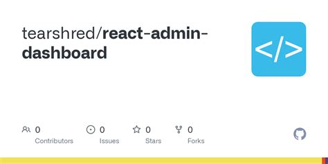 GitHub Tearshred React Admin Dashboard