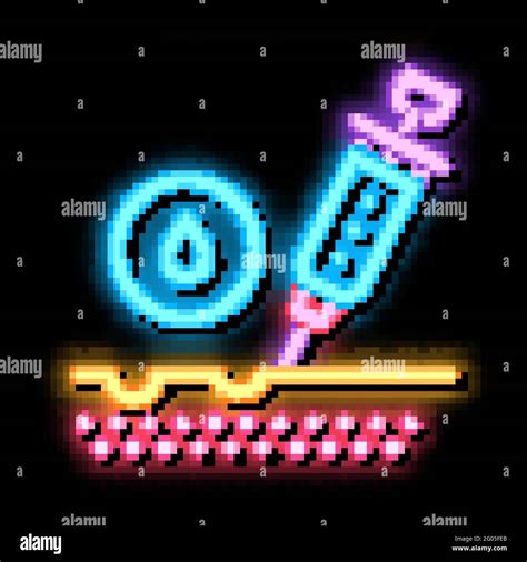Subcutaneous Injection For Rejuvenation Neon Glow Icon Illustration Stock Vector Image And Art Alamy
