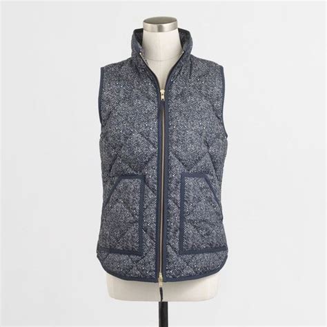 Jcrew Factory Printed Quilted Puffer Vest
