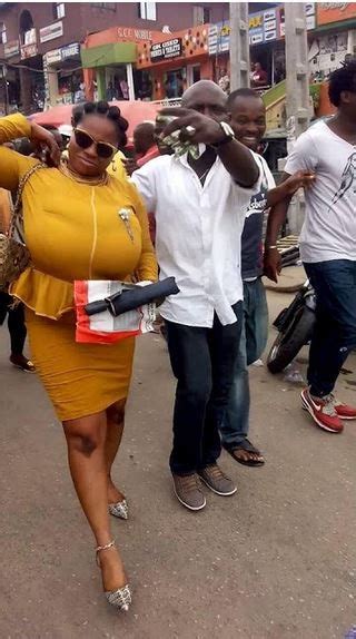 End Time Boobs Woman With A Very Huge Chest Causes Commotion In Lagos Photos Uju Ayalogus