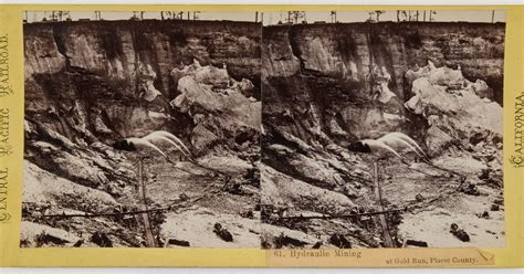 Hydraulic Mining At Gold Run Placer County Amon Carter Museum Of