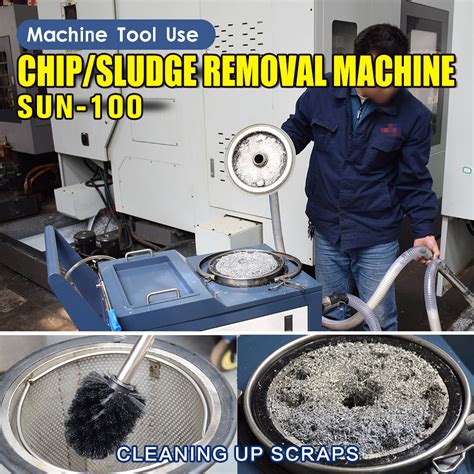 Sun 100 Chip Sludge Removal Machine Cnc Machine Water Tank Clearning Machine