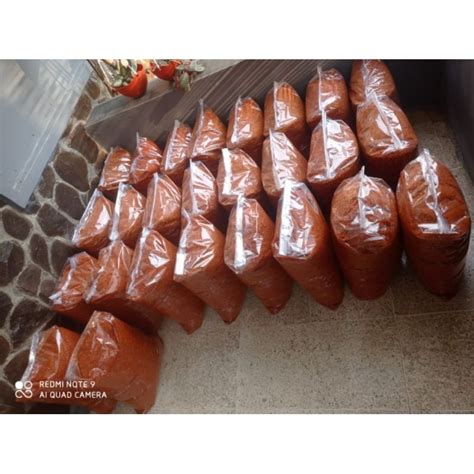 Jual Cabai Cabe Kering Bubuk Tumbuk Original Dan Aroma Daun Jeruk Kemasan Kg Shopee Indonesia