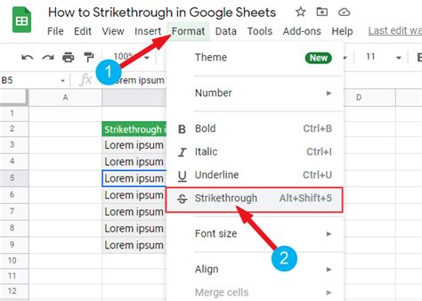 How To Strikethrough In Google Sheets With Examples Software Accountant