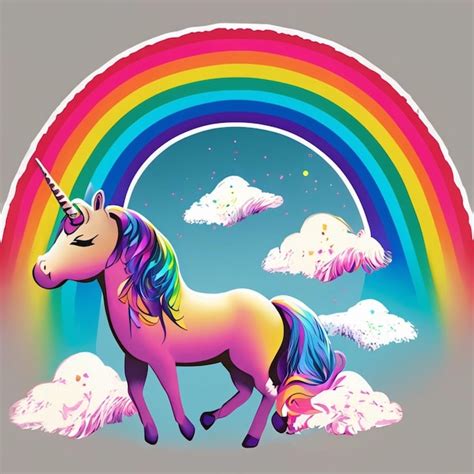 Premium Photo Unicorn Rainbow Vector