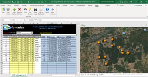 ZC 153 Convertir coordenadas UTM a geográficas y desplegarlas en un