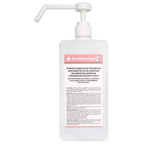 Sterillhand Gel 1l do dezynfekcji skóry rąk z pompką Alpinus Emka Sklep