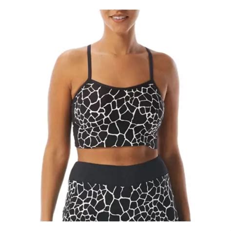 Womens Beach House Sport Plateau Racerback Crop Swim Bikini Top
