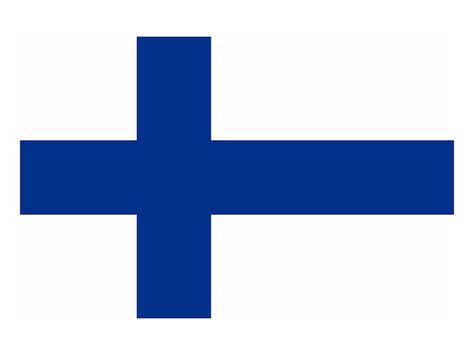 핀란드 국기 공식 국가 깃발 공식 국가 표지판 국가 깃발 배너 프리미엄 벡터