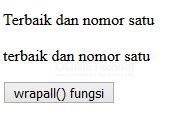 Fungsi Method Wrapall Pada Jquery Hasil Kursus Web Design Private