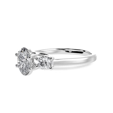 Jewelove™ Rings I Vs Women S Band Only 50 Pointer Oval Cut Solitaire