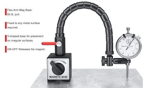 Hdlnkak Dial Indicator With Magnetic Base Machinists Dial Indicator