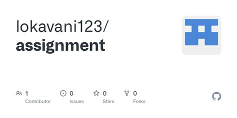 GitHub Lokavani Assignment