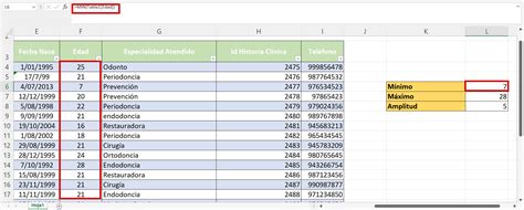 Rango De Edades Con Excel