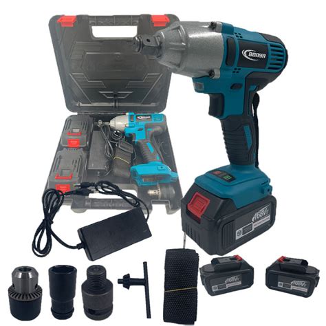 Bonya บล็อกแบต 168v บล็อกไฟฟ้า 2in1 บล็อกไร้สาย บล็อกลม ล็อกแบตเตอรี่ แบต 2ก้อน บล็อกลม รุ่น สี