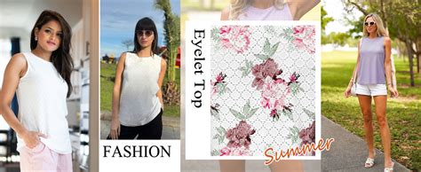 Zeagoo Tank Tops For Women Sleeveless Eyelet Shirts High Neck Cute Summer Top Loose Fit S Xxl At