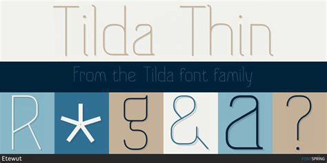 Fonts Similar To Tilda