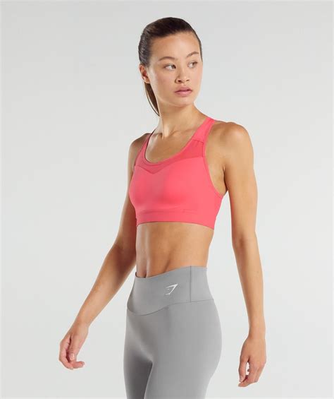 Gymshark Open Back Sports Bra Pink Gymshark