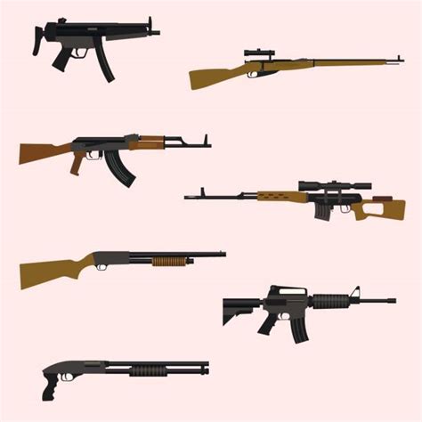 短機関銃 イラスト素材 Istock
