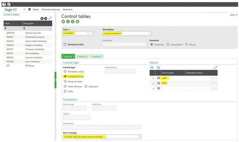 Sage X3 Tips And Tricks Adding Controls To Fields In Sage X3