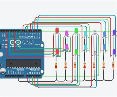 Disco Lights From Rgb Using Arduino On Tinkercad Disco Lights