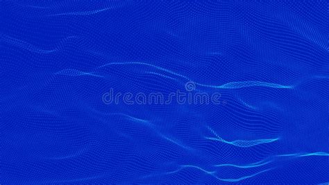 Abstract Digital Particle Wave Futuristic Dotted Wave Big Data Digital Code Technology Or
