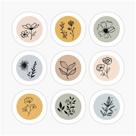 Boho Floral Pattern Sticker By Lashayarts