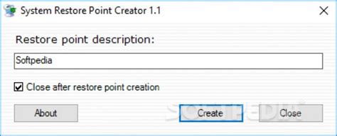 System Restore Point Creator Download Free Windows 11 Softpedia
