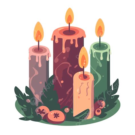 Advent Candles Clipart