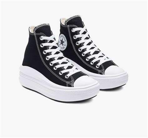 Promo Converse Chuck Taylor All Star Move Hi W Black Sepatu Sneakers