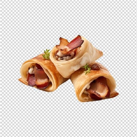 Premium Psd Bacon Isolated On White Background