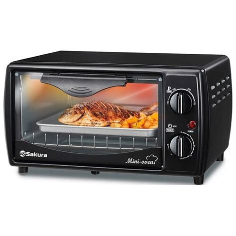 Купить Духовка электрическая Sakura Sa 7018b 10л 1000Вт таймер цена