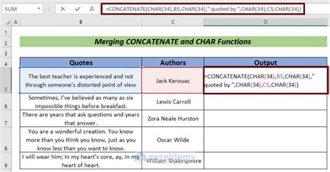 how to add double quotes in excel 5 smart ways exceldemy